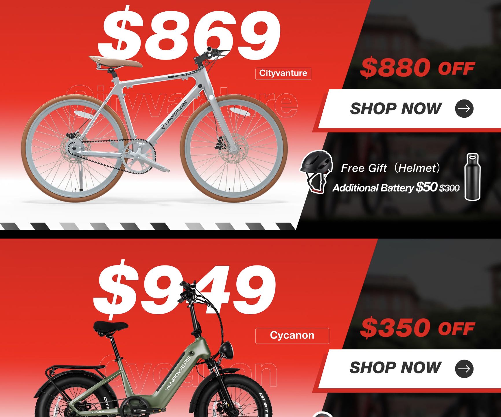 High-Quality E-Bikes for Sale | Vanpowers